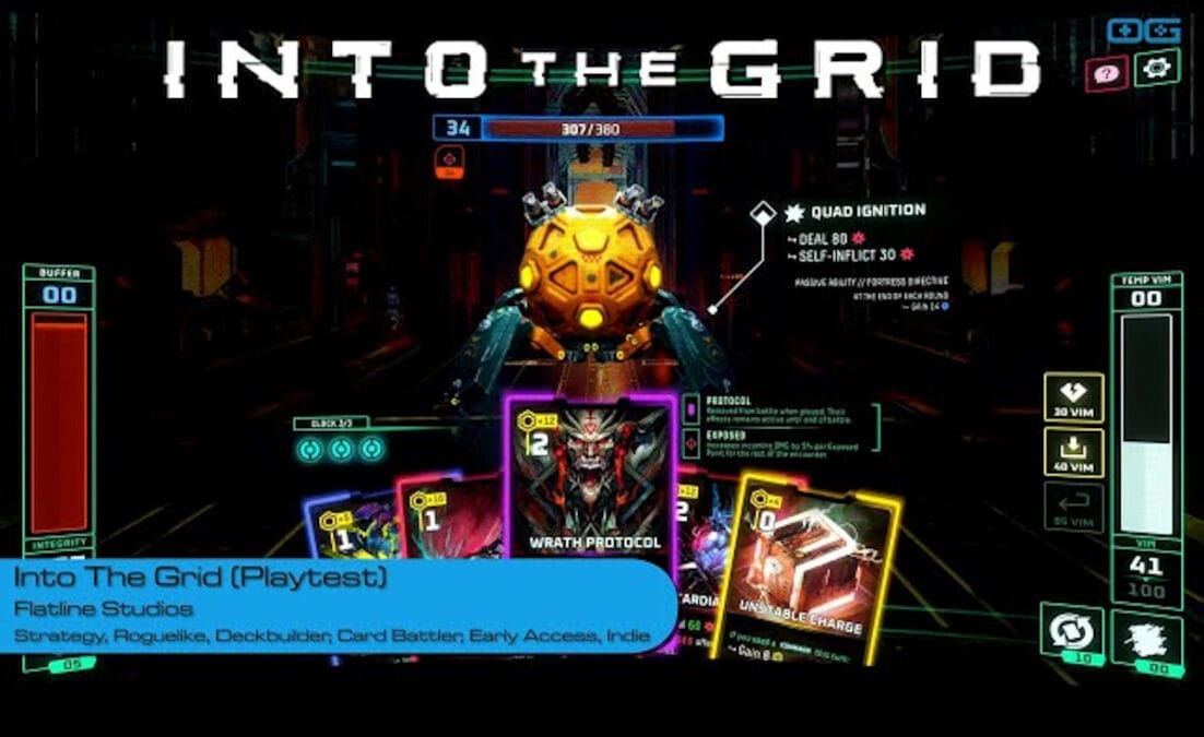 Into The Grid roguelike opens its playtest - Linux Gaming News